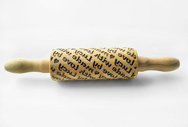 PERSONALIZED MINI rolling pin, made by pattern – Embossing wooden mini ...